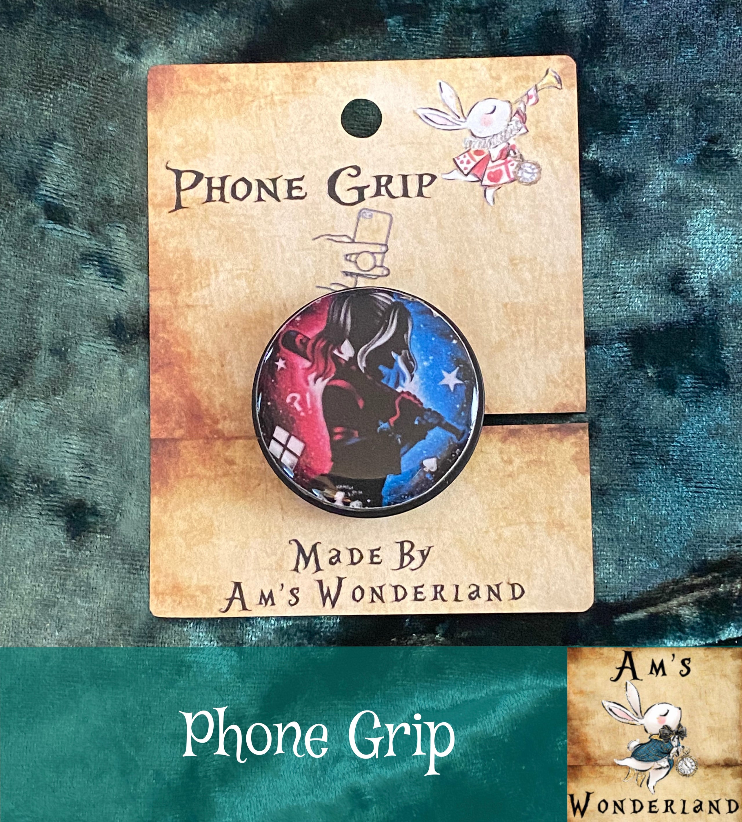 Comic Villain Silhouette Phone Grips | Am's Wonderland