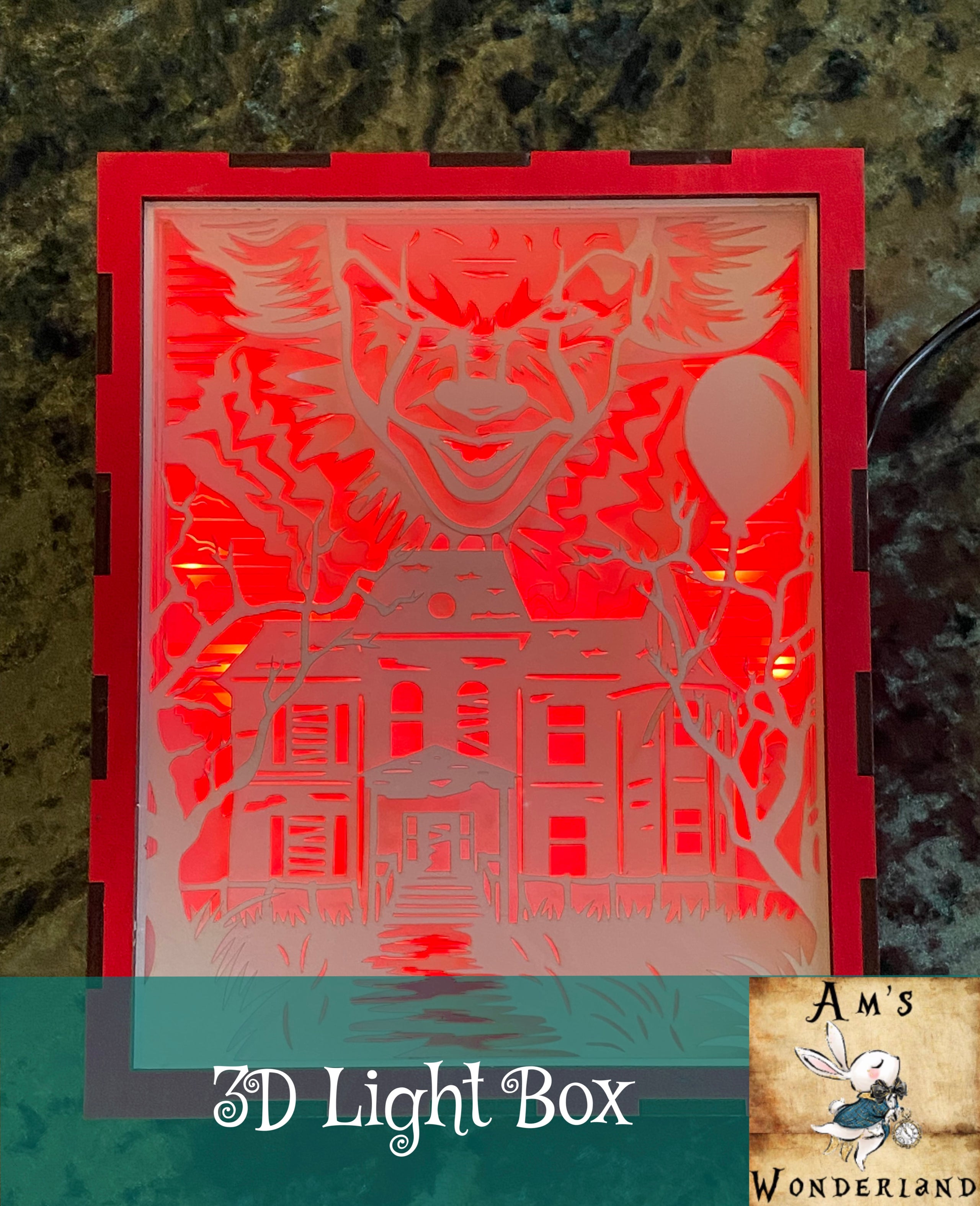 Pennywise 3D Light Box | Am's Wonderland